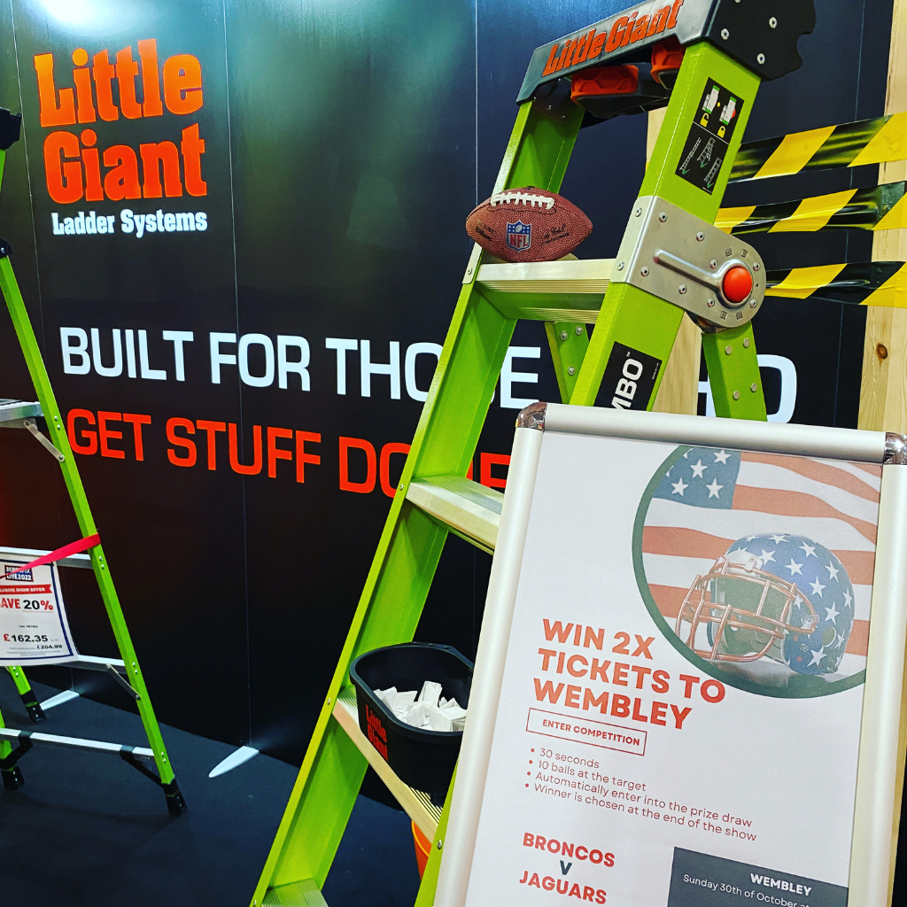 EXHIBITING AT SCREWFIX LIVE 2023 – Little Giant Ladders UK